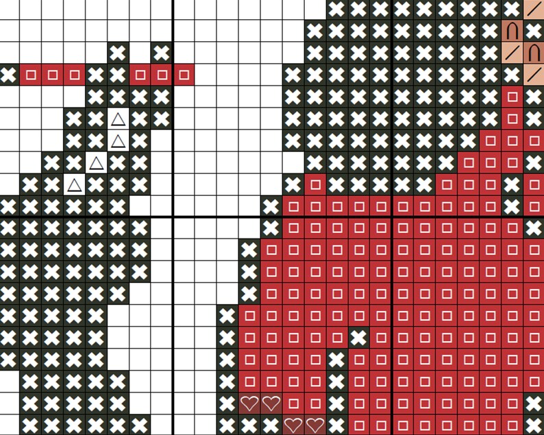 Sexy Devil Cross Stitch Pattern, Goth Halloween, Modern Witchy (PDF ...