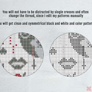 Vampire Cross Stitch Pattern, Modern Folk Cross Stitch PDF Pattern ...