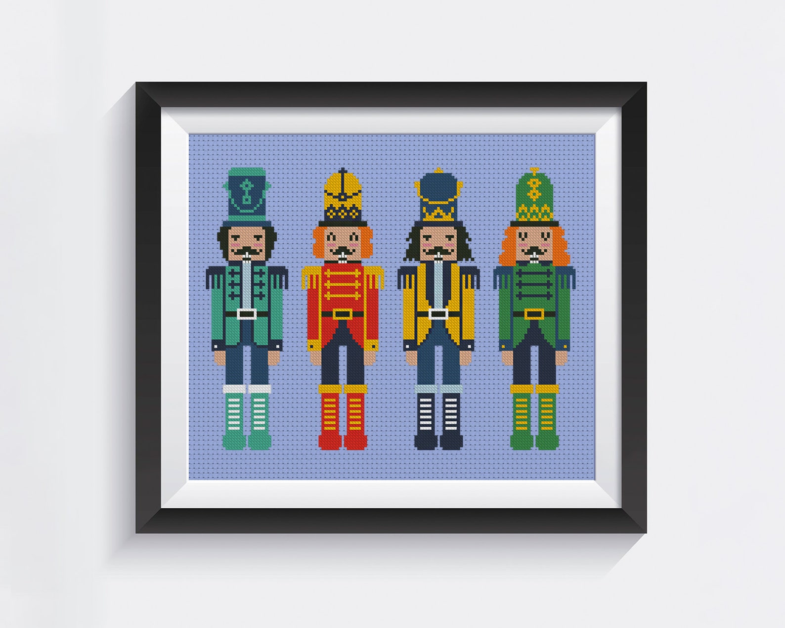 The Nutcrackers Cross Stitch Pattern Modern Cross Stitch PDF - Etsy