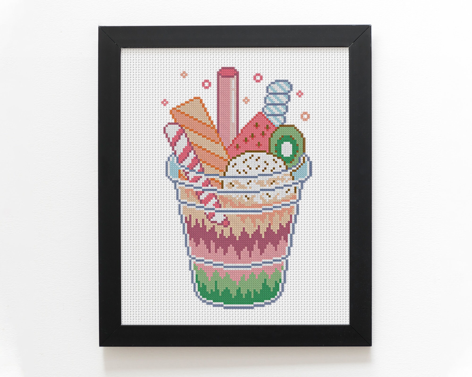 Food cross stitch pattern Modern cross stitch PDF pattern | Etsy