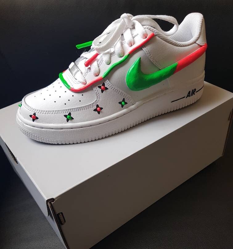 Nike air force 1 neon blue - Etsy México