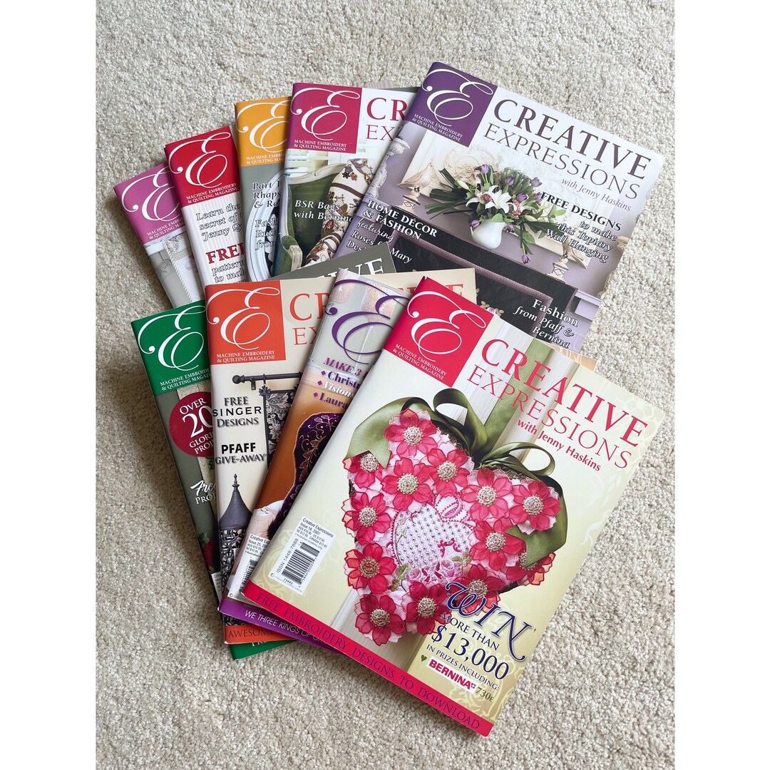 Creative Expressions Jenny Haskins Machine Embroidery Quilting Magazine ...