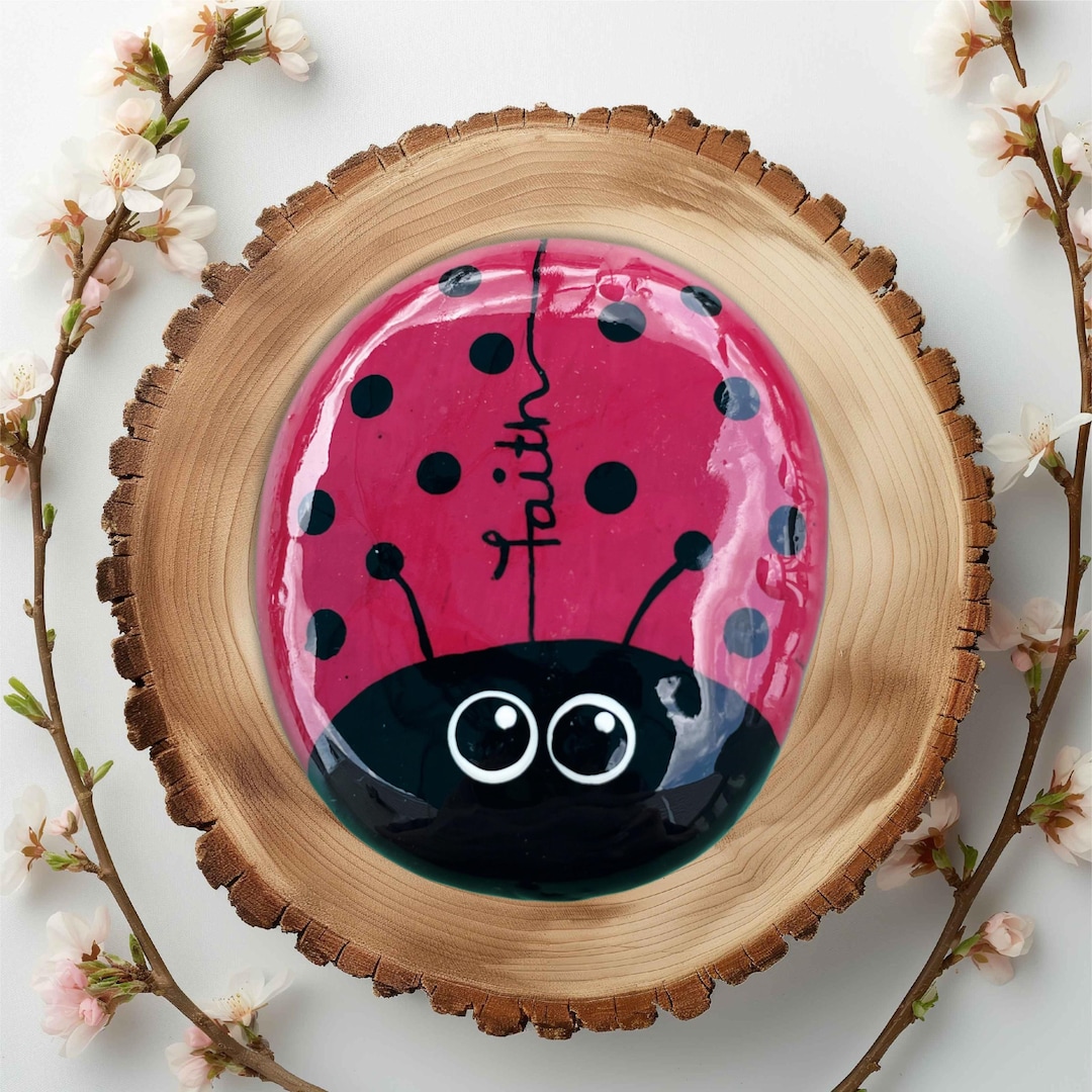 Hand Painted Ladybug, Painted Ladybug Rock - Etsy
