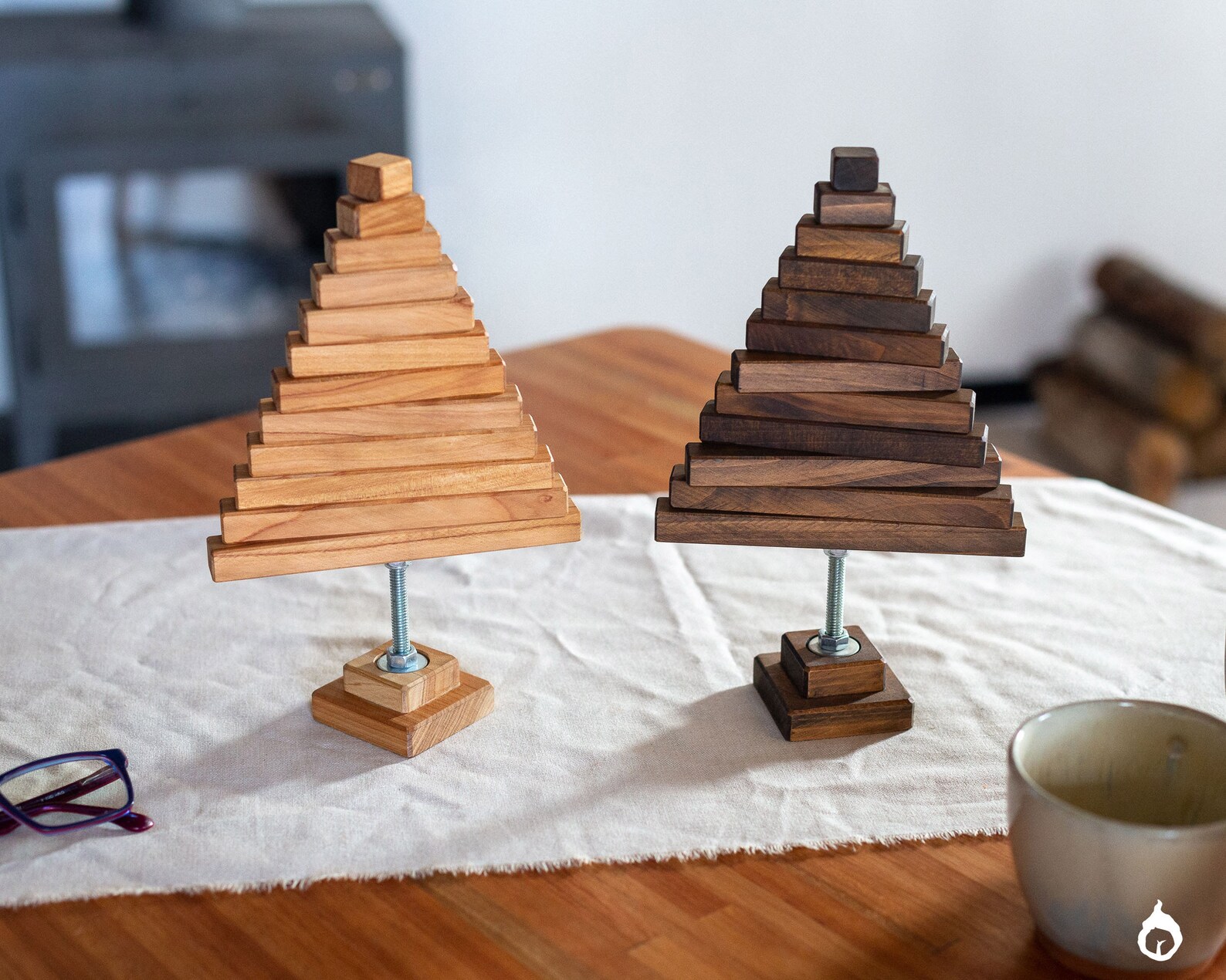 Wooden Christmas Tree, Reclaimed Small Wood Tree, Xmas Decoration ...