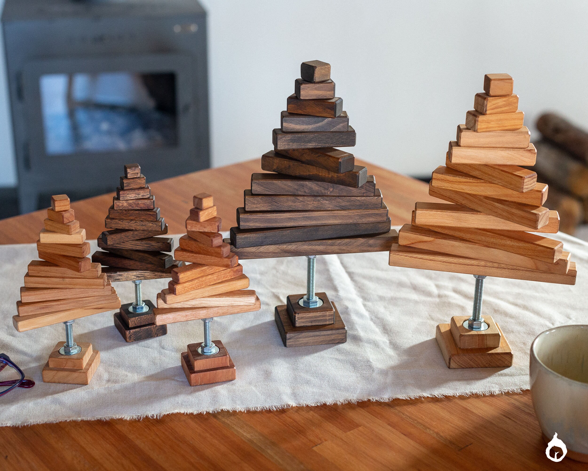 Wooden Christmas Tree, Reclaimed Small Wood Tree, Xmas Decoration ...