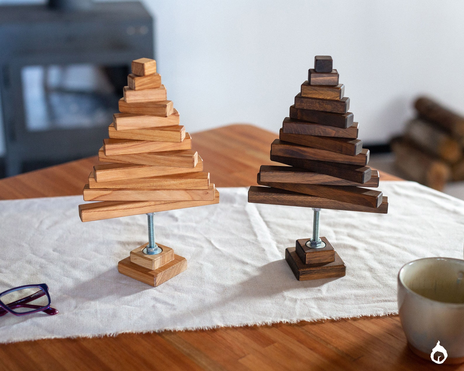 Wooden Christmas Tree, Reclaimed Small Wood Tree, Xmas Decoration ...