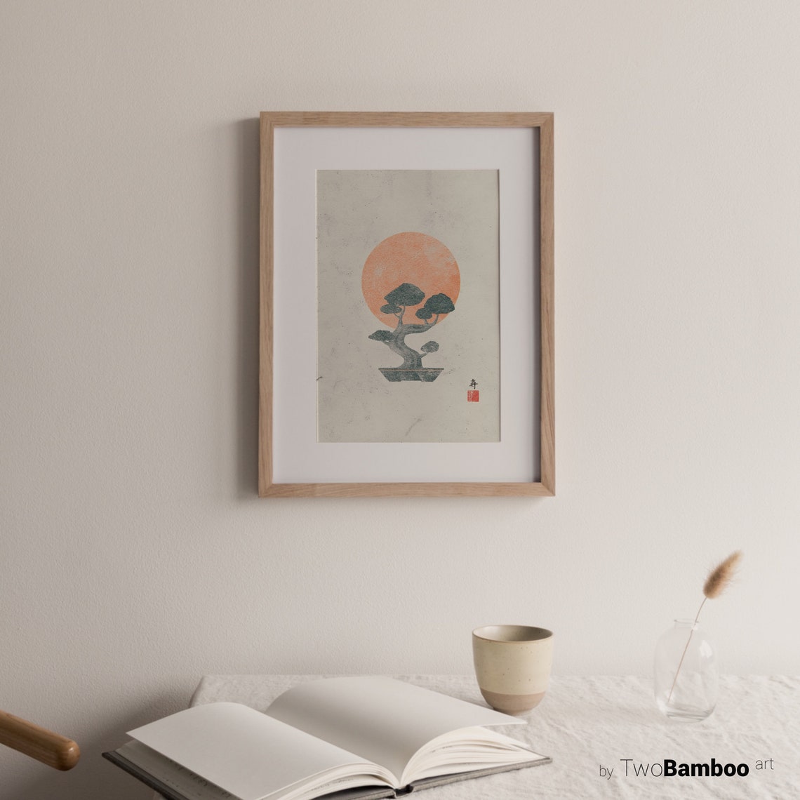 Bonsai Print Japanese Tree Print Vintage Art Decor | Etsy