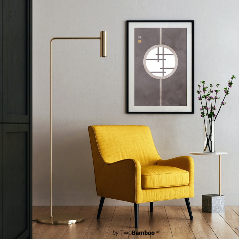 Japanese Window Print, Window Wall Art, Minimalist Art Print, Living ...