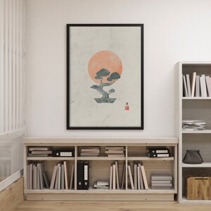 Bonsai Print, Japanese Tree Print, Vintage Art Decor, Printable Wall ...