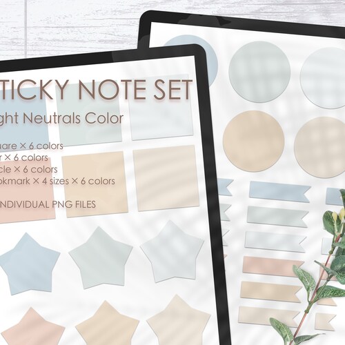 Taped Notes Clipart 12 Hand Drawn Digital Images With | Etsy