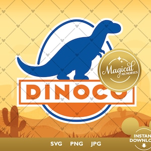 Dinoco SVG - Cars SVG - Dinoco Oil - Cars Land - Etsy