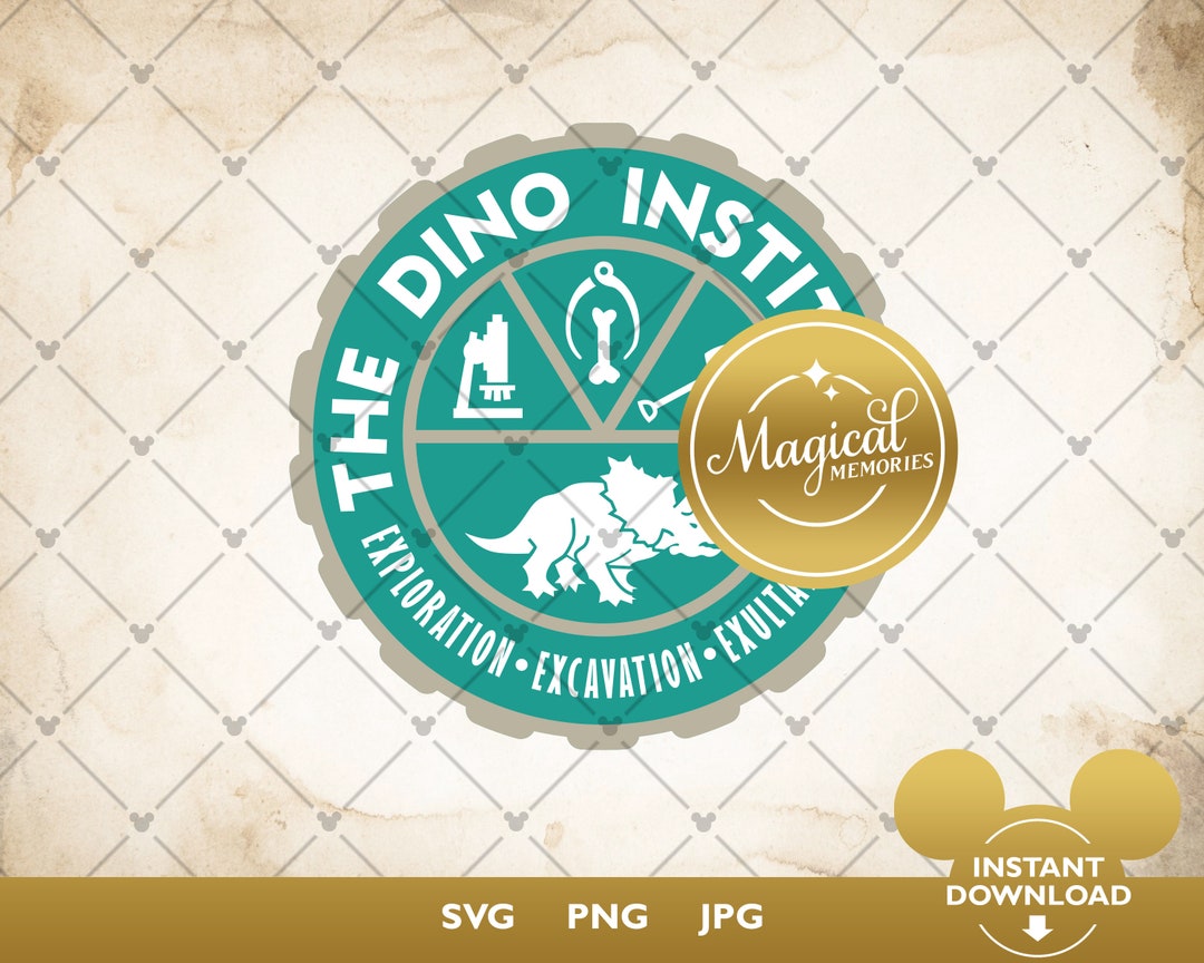 The Dino Institute SVG - Etsy