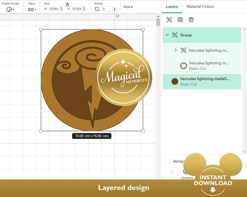 Hercules SVG - Hercules Medallion SVG - Lightning Medallion - Etsy