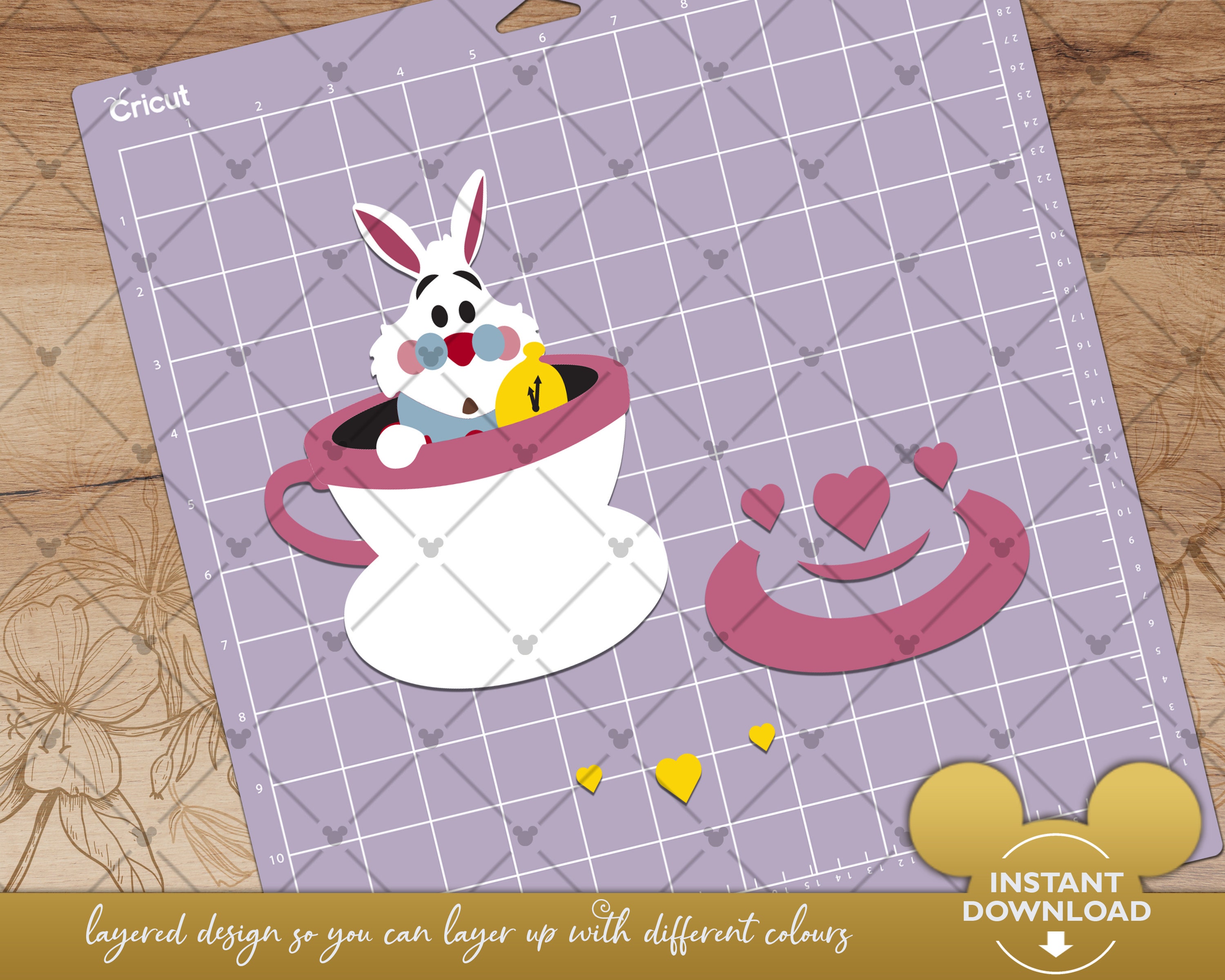 Alice in Wonderland SVG White Rabbit Svg Easter SVG | Etsy UK