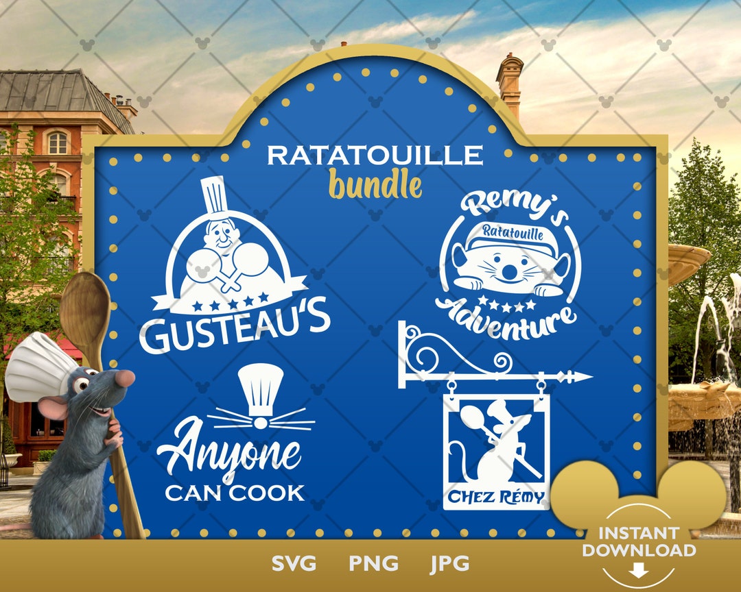 Ratatouille SVG Remy's Ratatouille Adventure Cutting File - Etsy