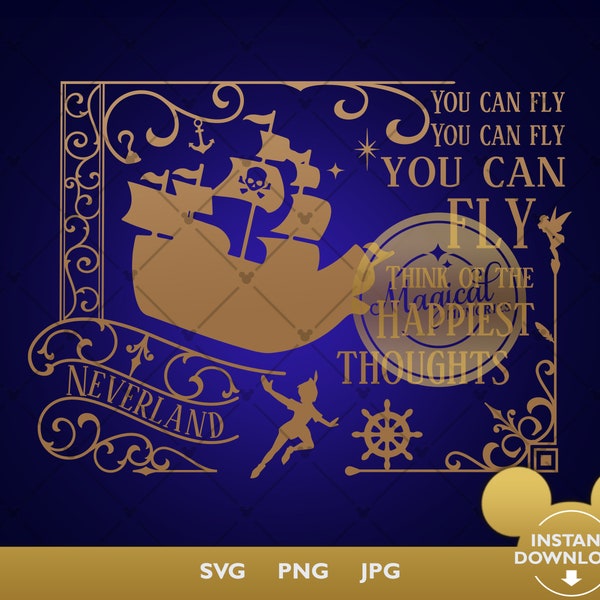 Peter Pan Svg' - Etsy
