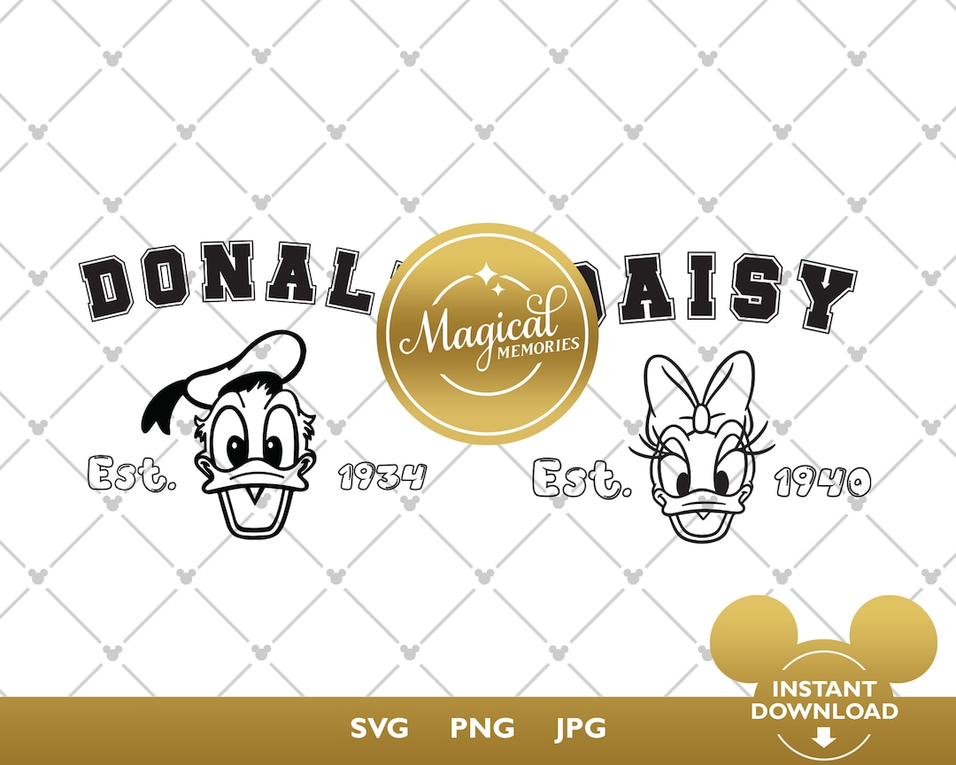 Donald SVG - Daisy SVG - Etsy