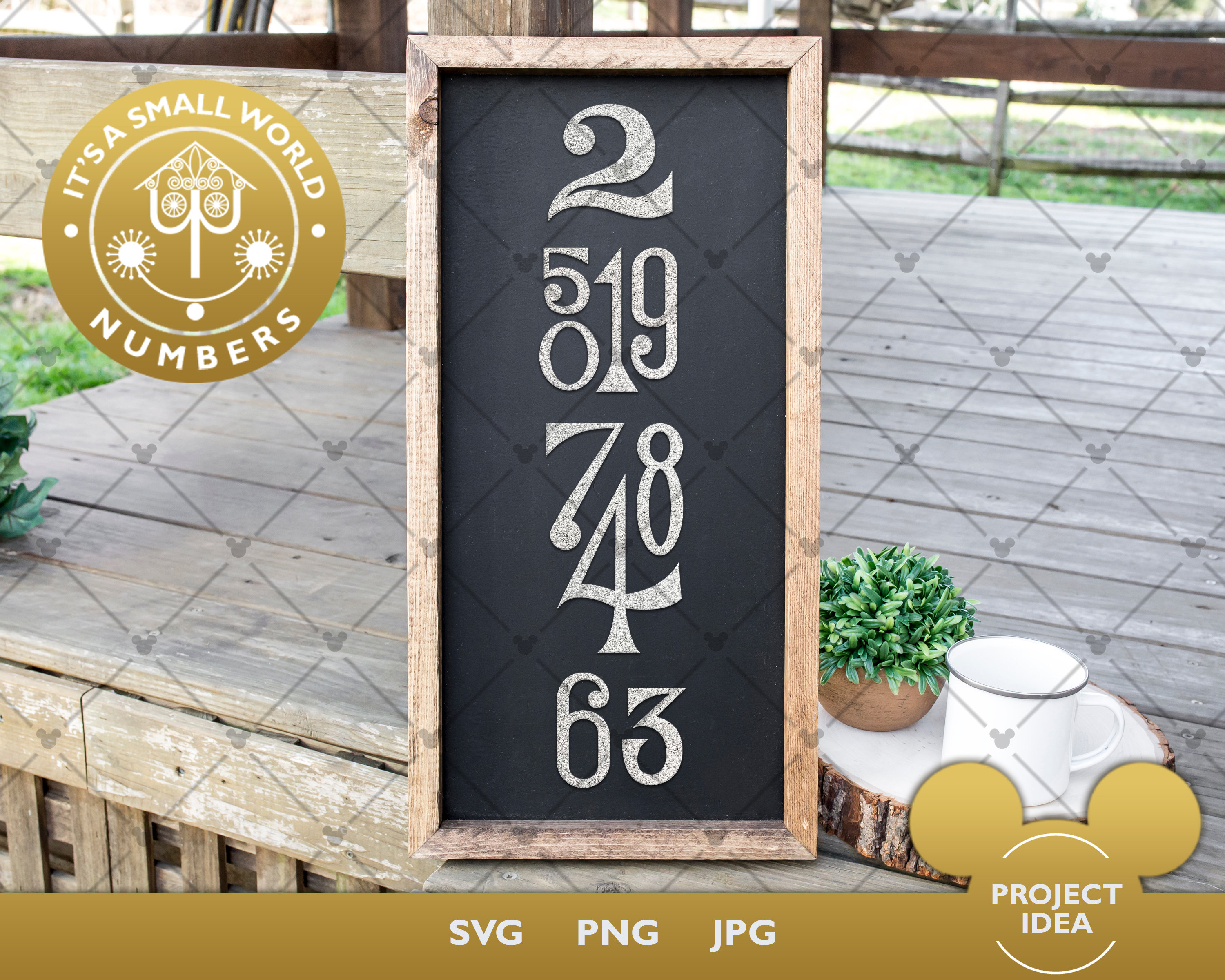 It's a Small World SVG Cutting File - Its a Small World Numbers - Etsy
