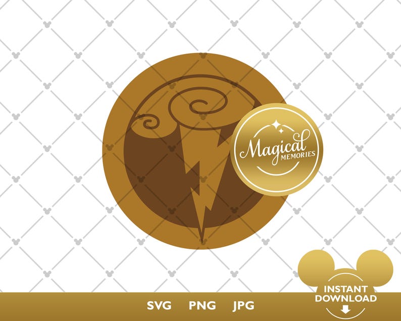 Hercules SVG - Hercules Medallion SVG - Lightning Medallion - Etsy