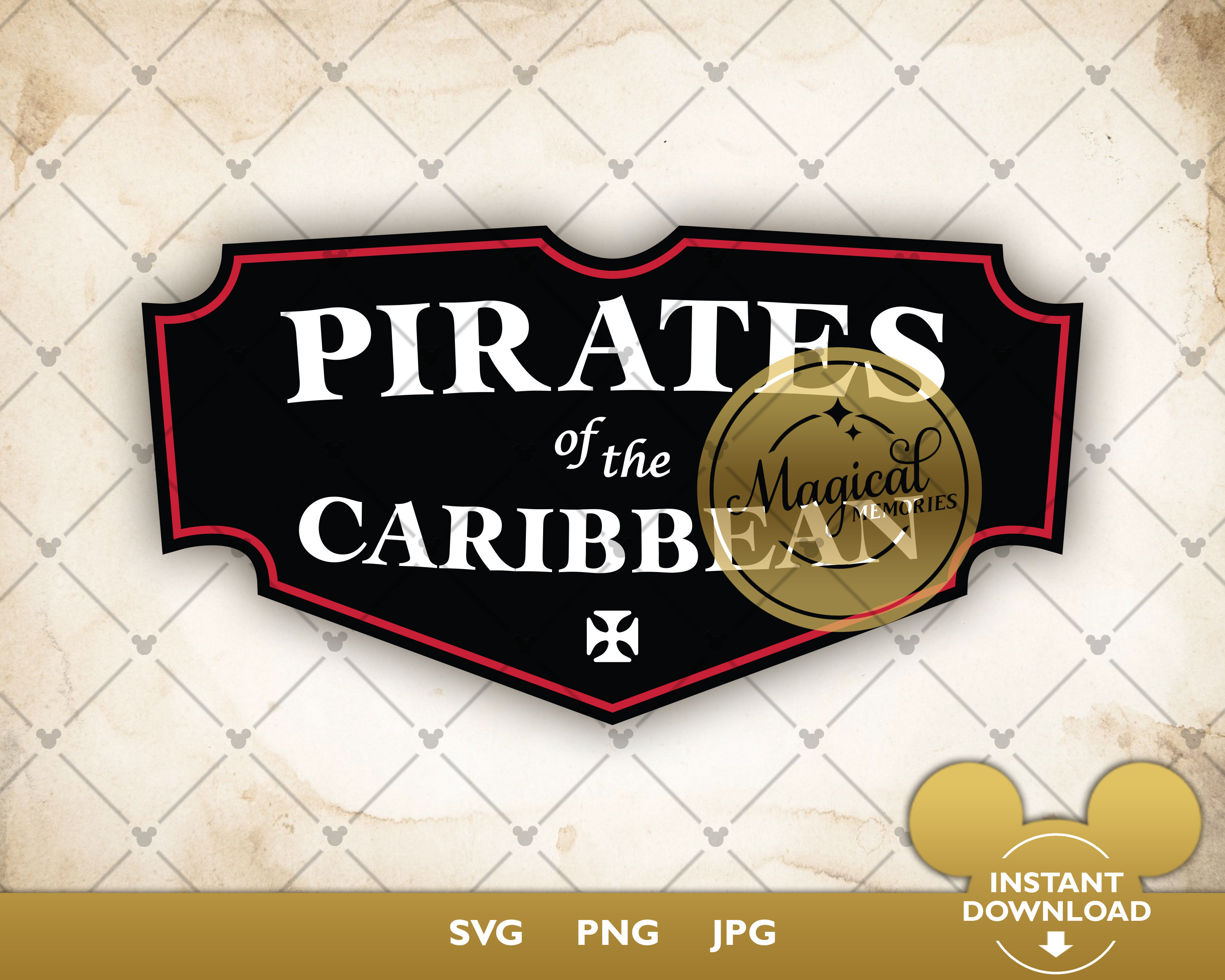 Pirates of the Caribbean Sign SVG - Etsy