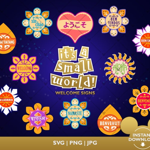 It's a Small World SVG Cutting File Inspired by the - Etsy