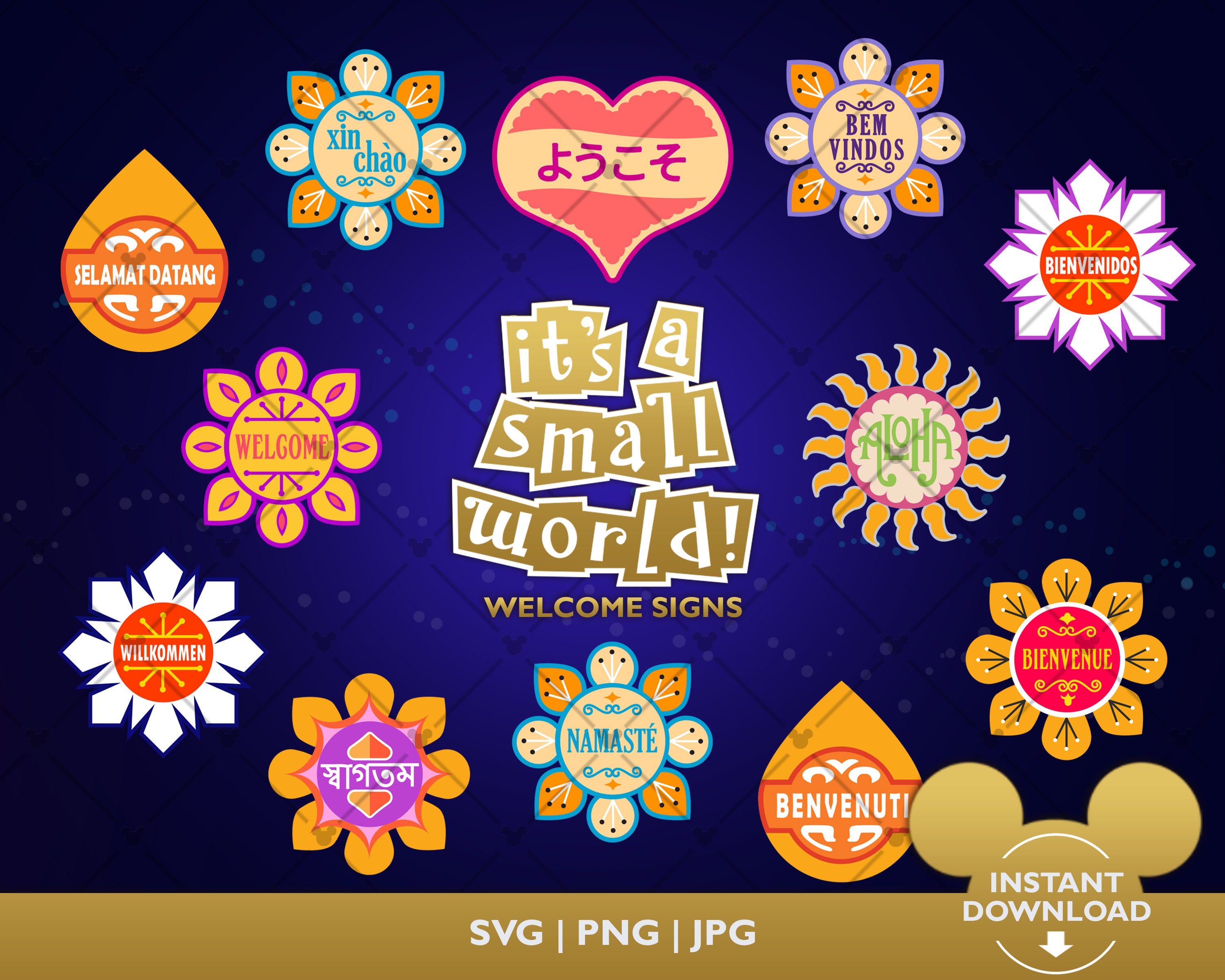 It's a Small World SVG Cutting File Inspired by the - Etsy UK