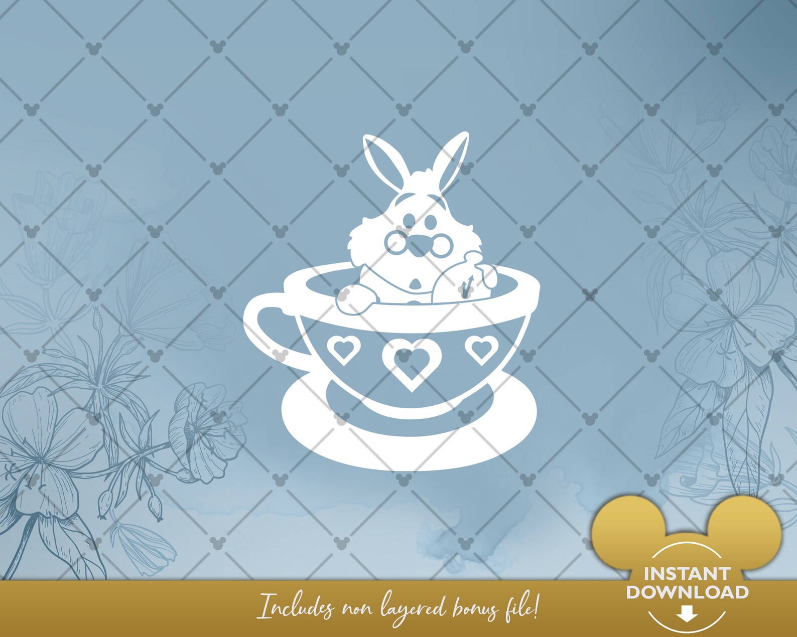 Alice in Wonderland SVG White Rabbit Svg Easter SVG - Etsy