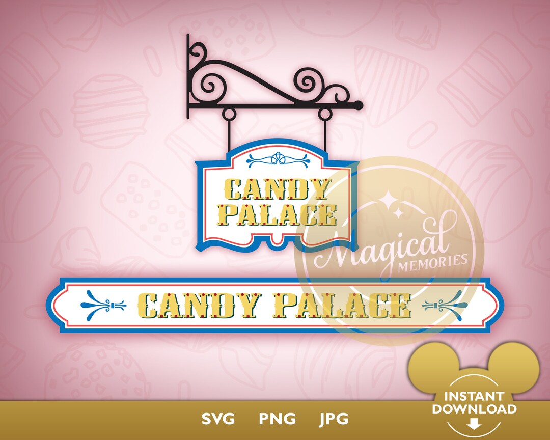 Candy Palace SVG - Candy Shop SVG - Layered Design - Etsy