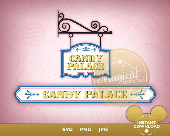 Candy Palace SVG Candy Shop SVG Layered Design - Etsy
