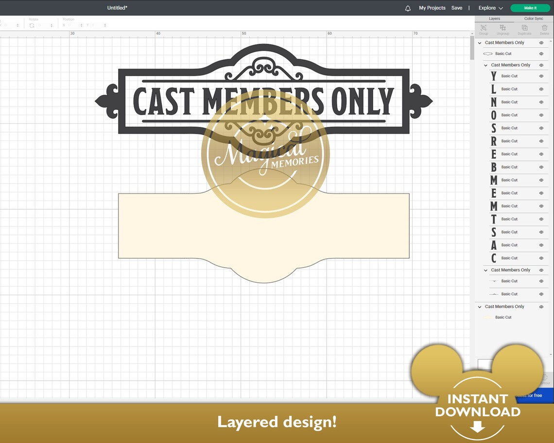 Cast Members Only SVG - Etsy