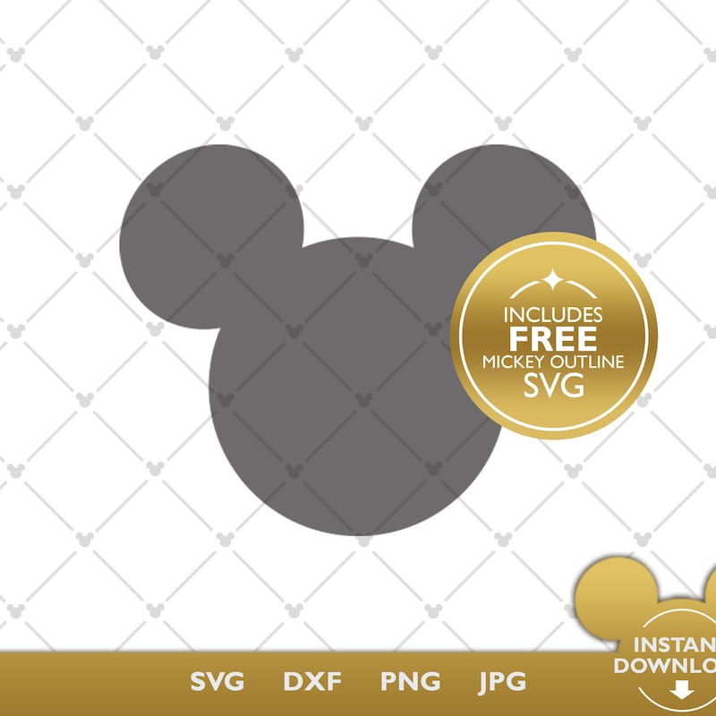Mickey Mouse Ears Svg - Etsy