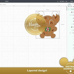 Stitch Gingerbread SVG - Christmas Snacks - Munchling SVG - Etsy