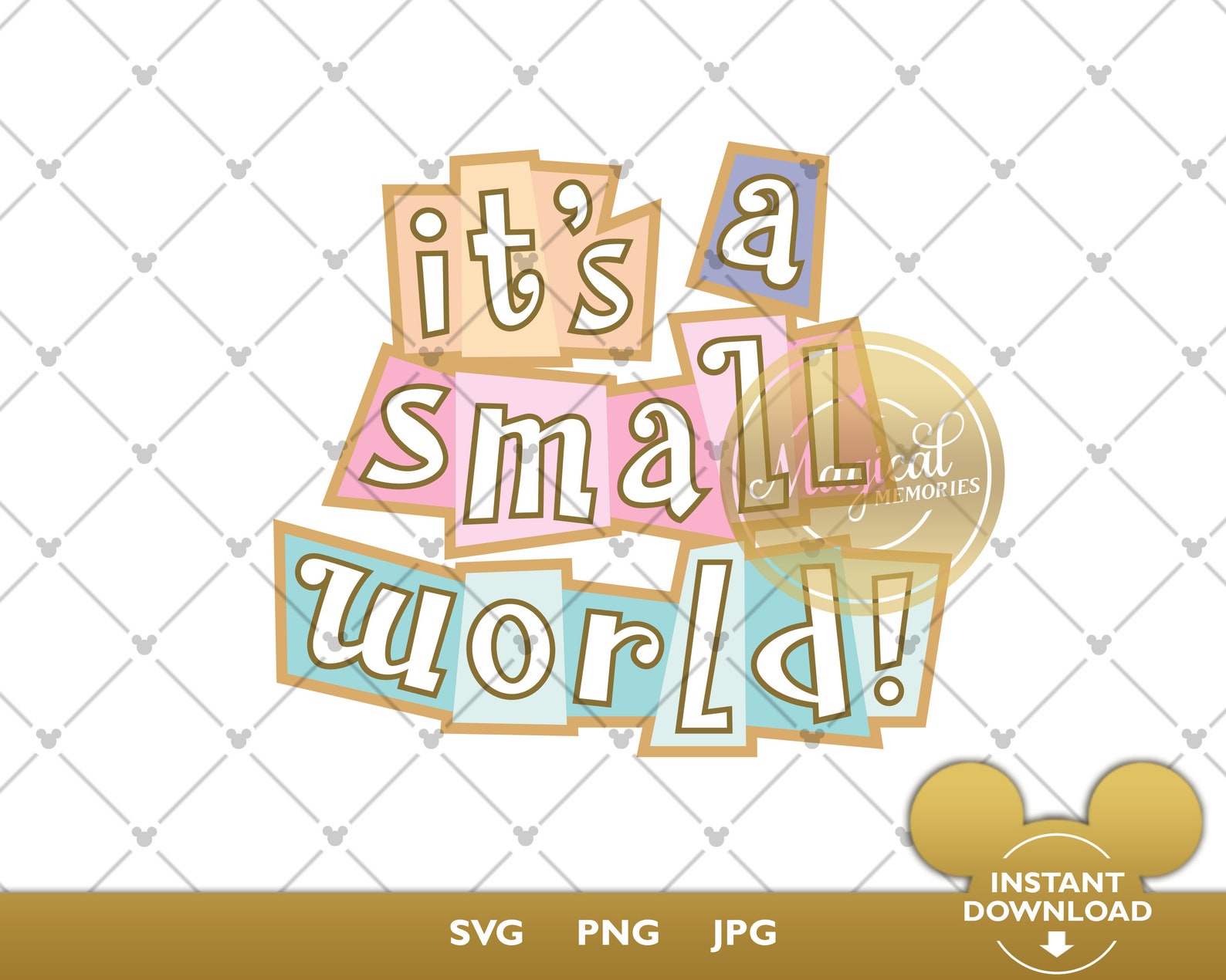 It's a Small World SVG Cutting File - Etsy UK