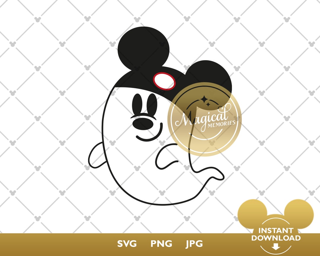 Mickey Ghost SVG - Not so Scary Halloween - Etsy