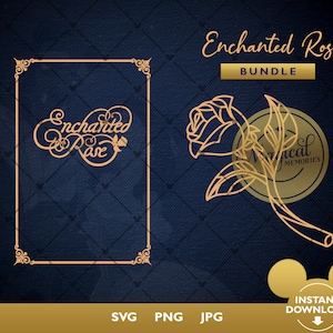 Enchanted Rose SVG Bundle - Beauty and the Beast SVG - Rose SVG ...