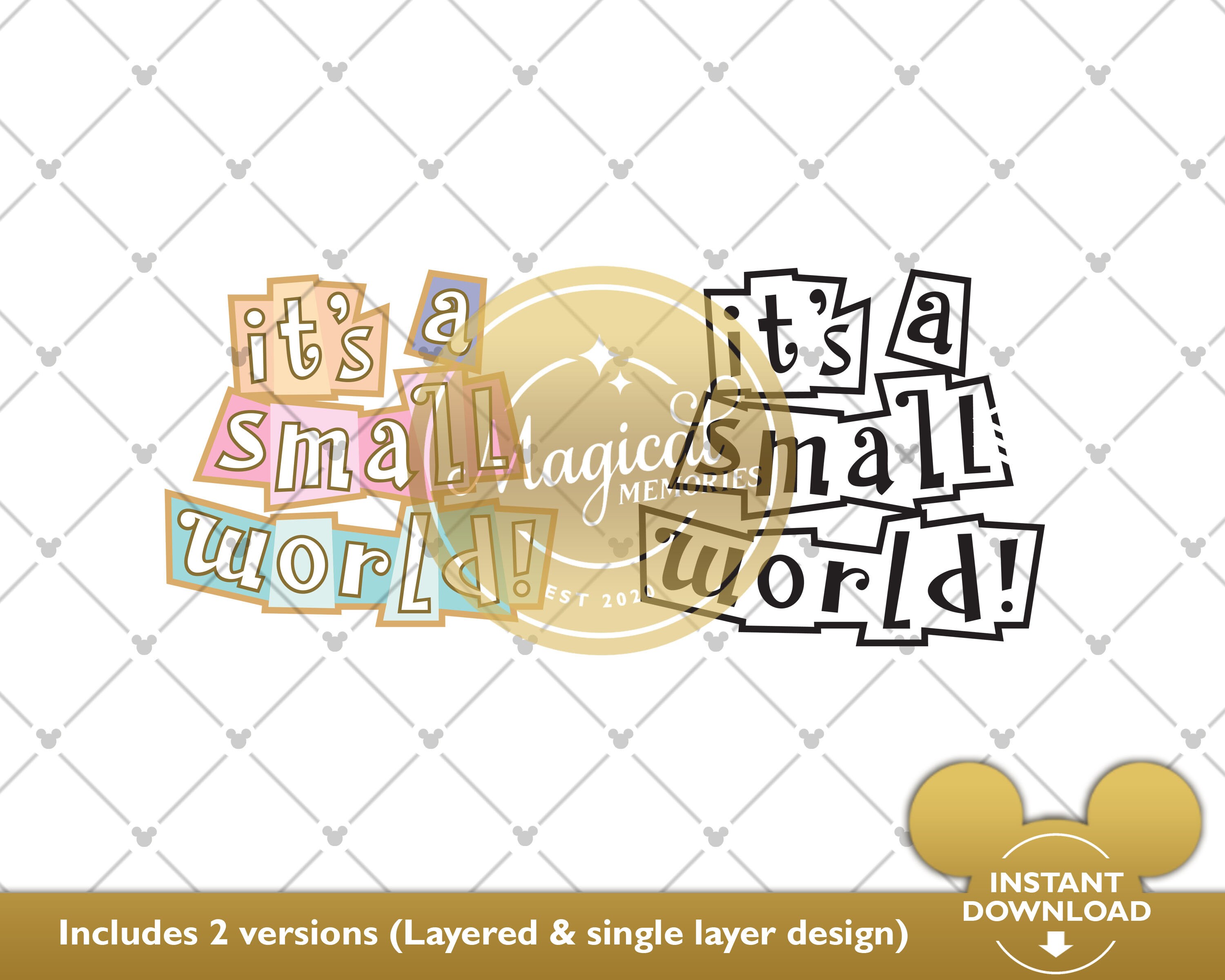 It's a Small World SVG Cutting File - Etsy UK