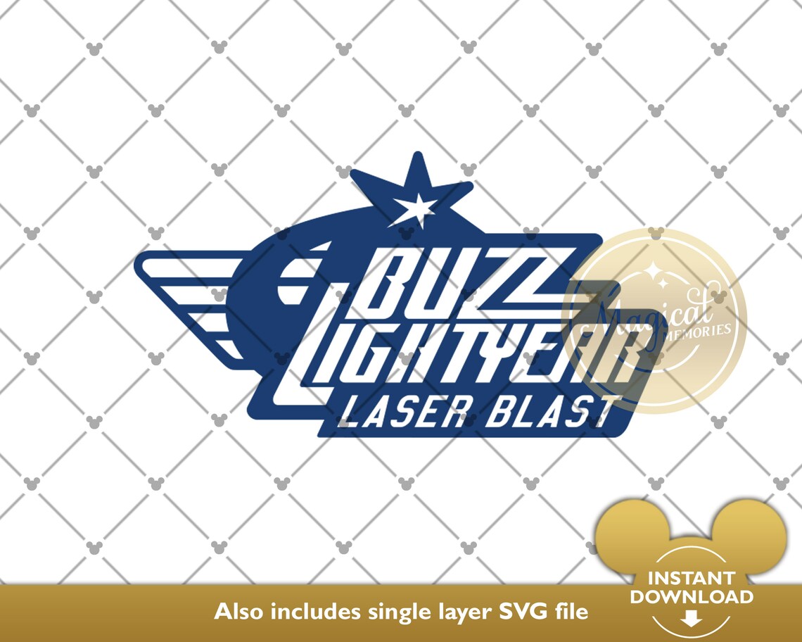 Buzz Lightyear Laser Blast SVG - Lightyear SVG - Cricut Silhouette - Etsy