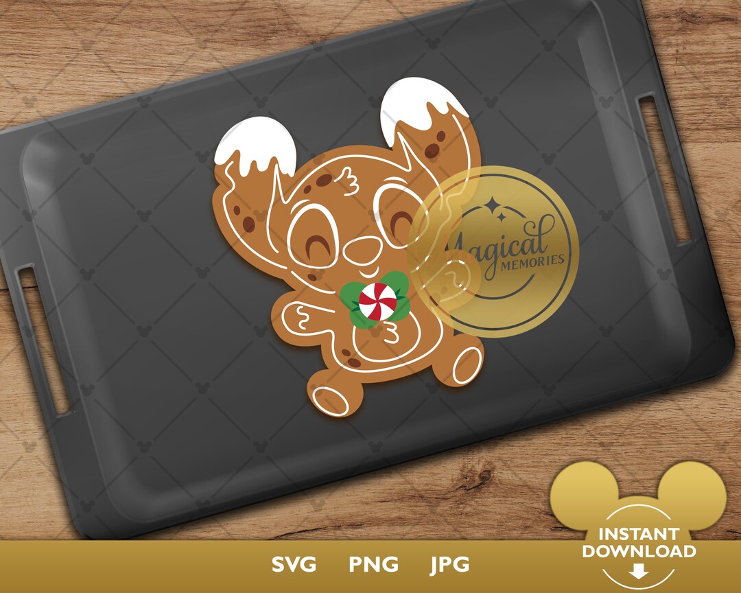 Stitch Gingerbread SVG - Christmas Snacks - Munchling SVG - Etsy