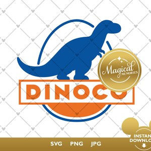Dinoco SVG - Cars SVG - Dinoco Oil - Cars Land - Etsy