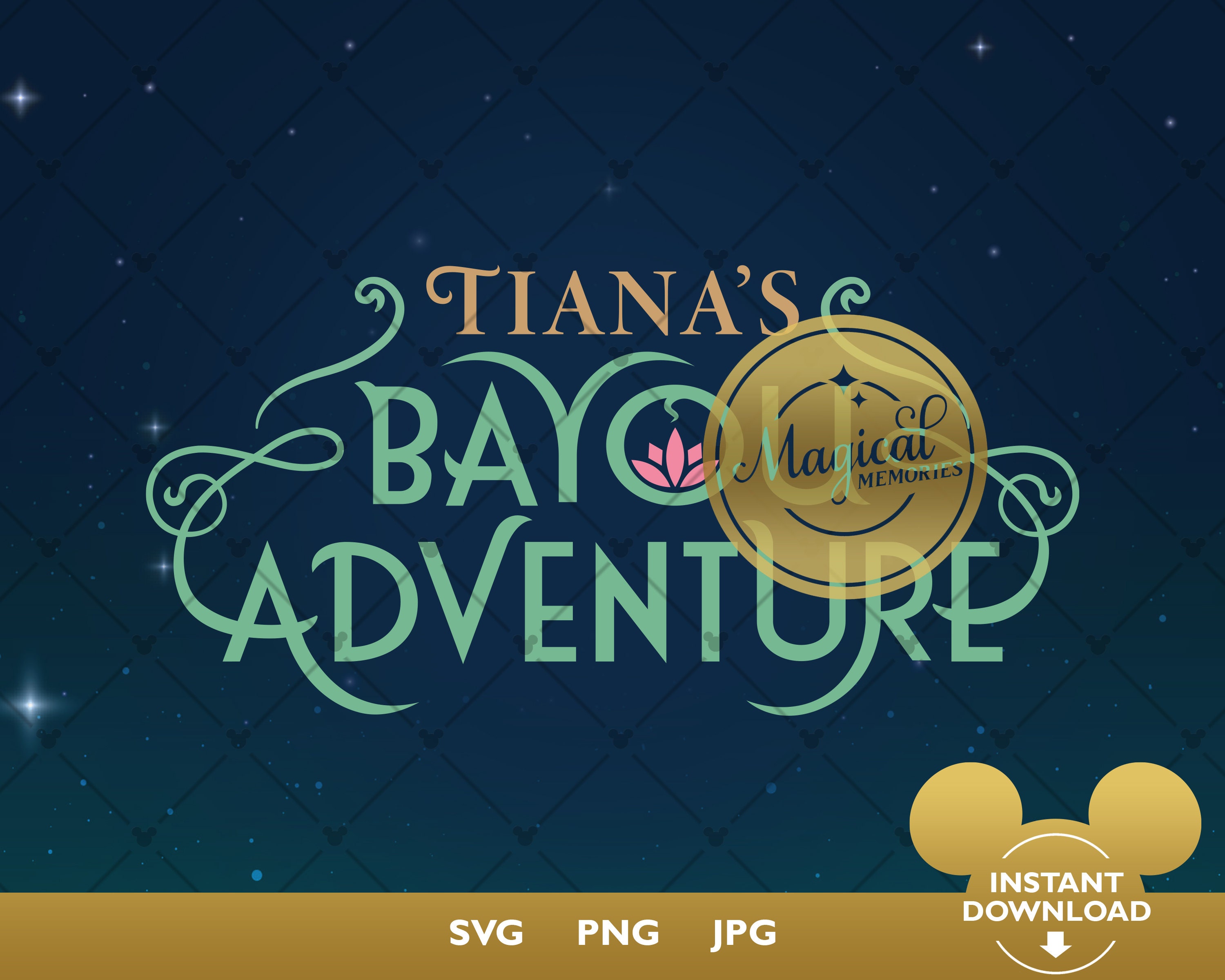 Tianas Bayou Adventure SVG - Etsy