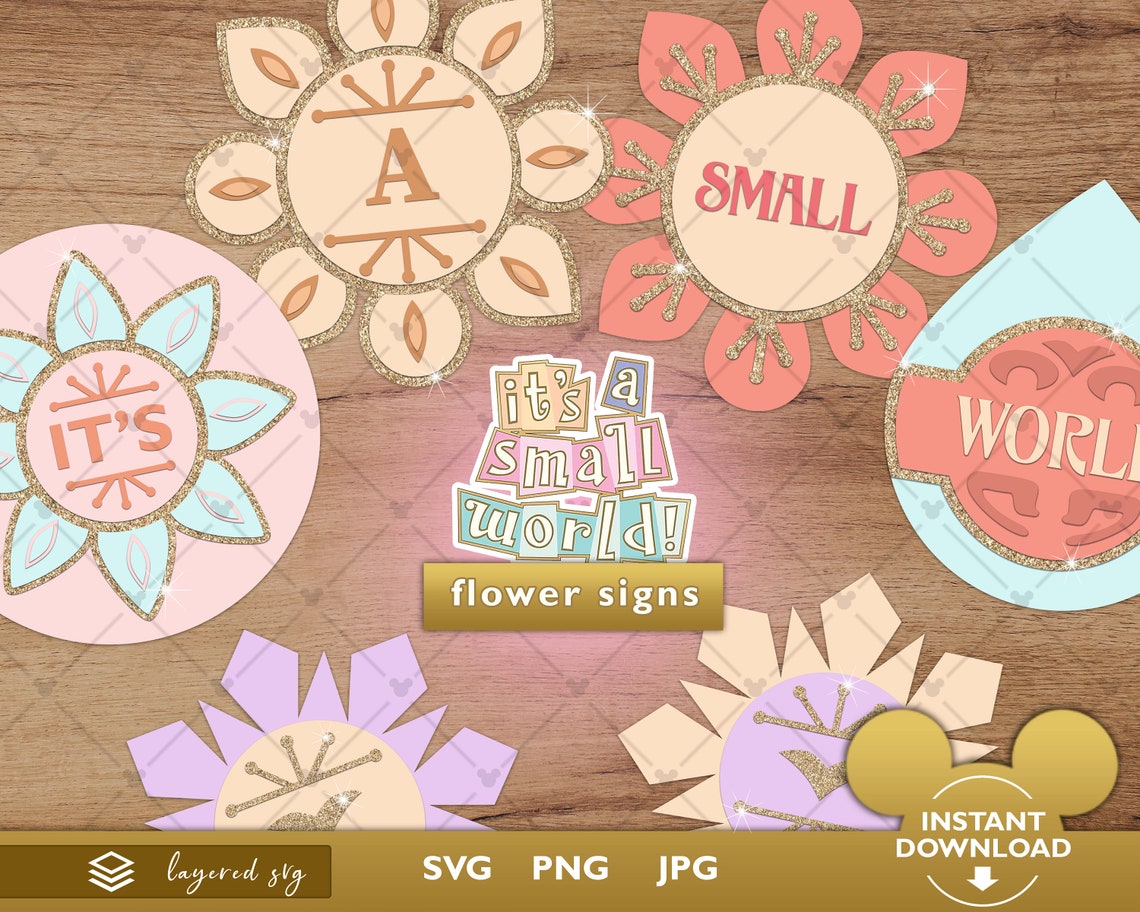 It's a Small World SVG Cutting File Inspired by the | Etsy