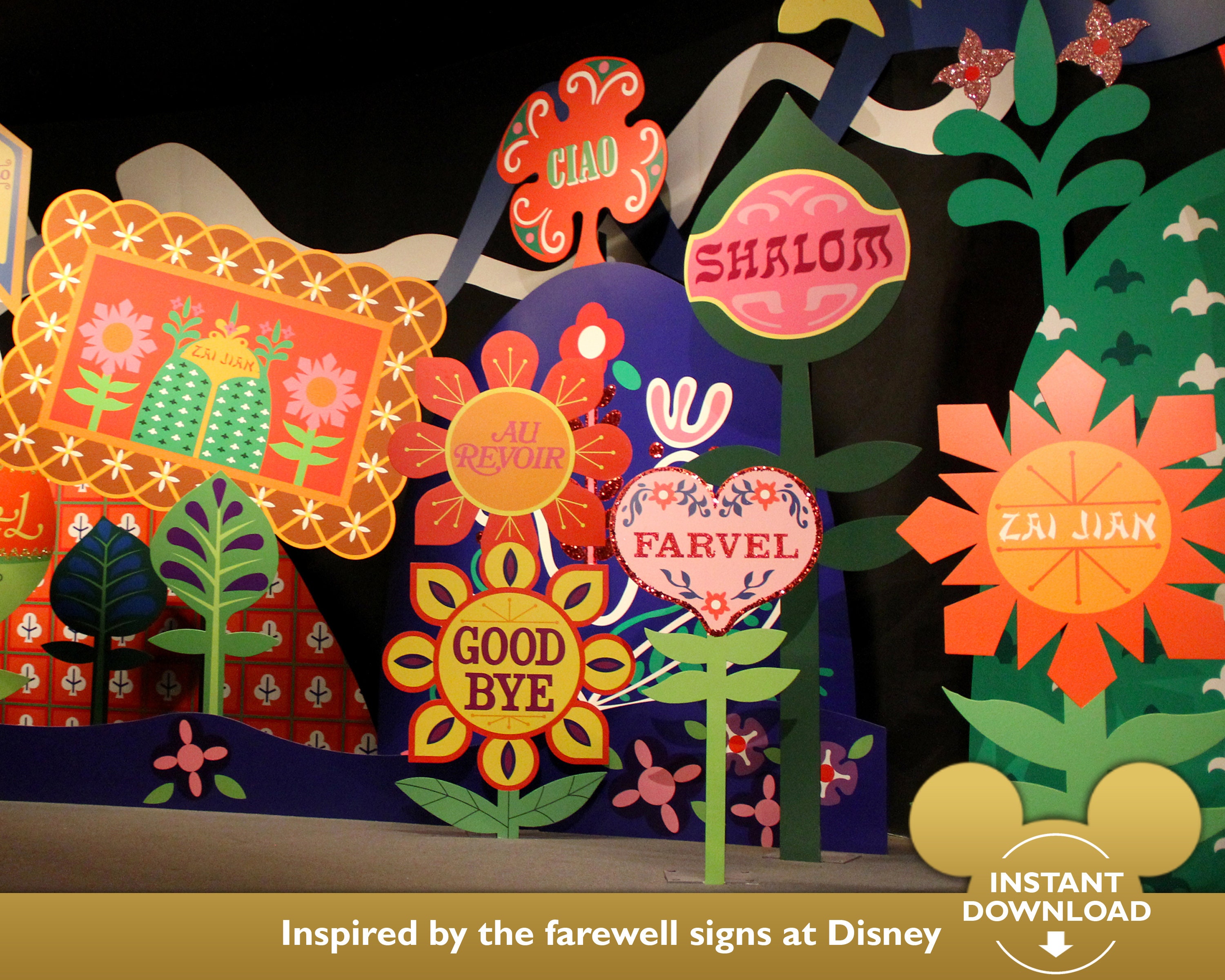 It's a Small World SVG Cutting File - Inspired by the Farewell Signs on ...