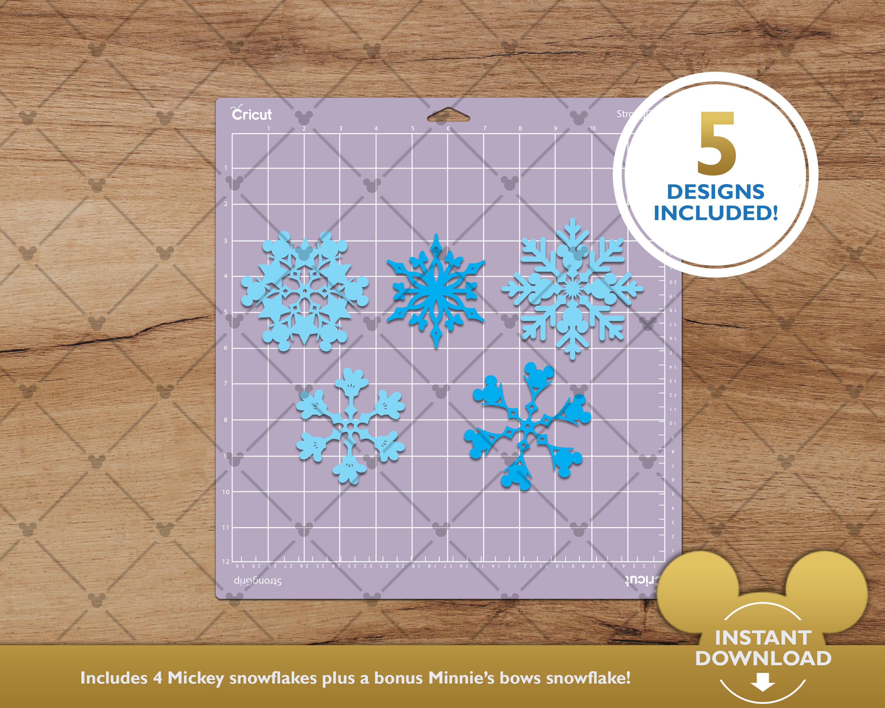 Mickey Snowflakes SVG Set 2 - Etsy