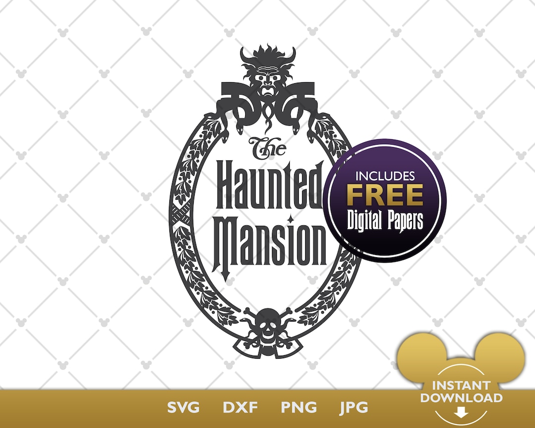 The Haunted Mansion Plaque SVG Cutting File - Halloween - Cricut ...