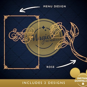 Enchanted Rose SVG Bundle - Beauty and the Beast SVG - Rose SVG ...