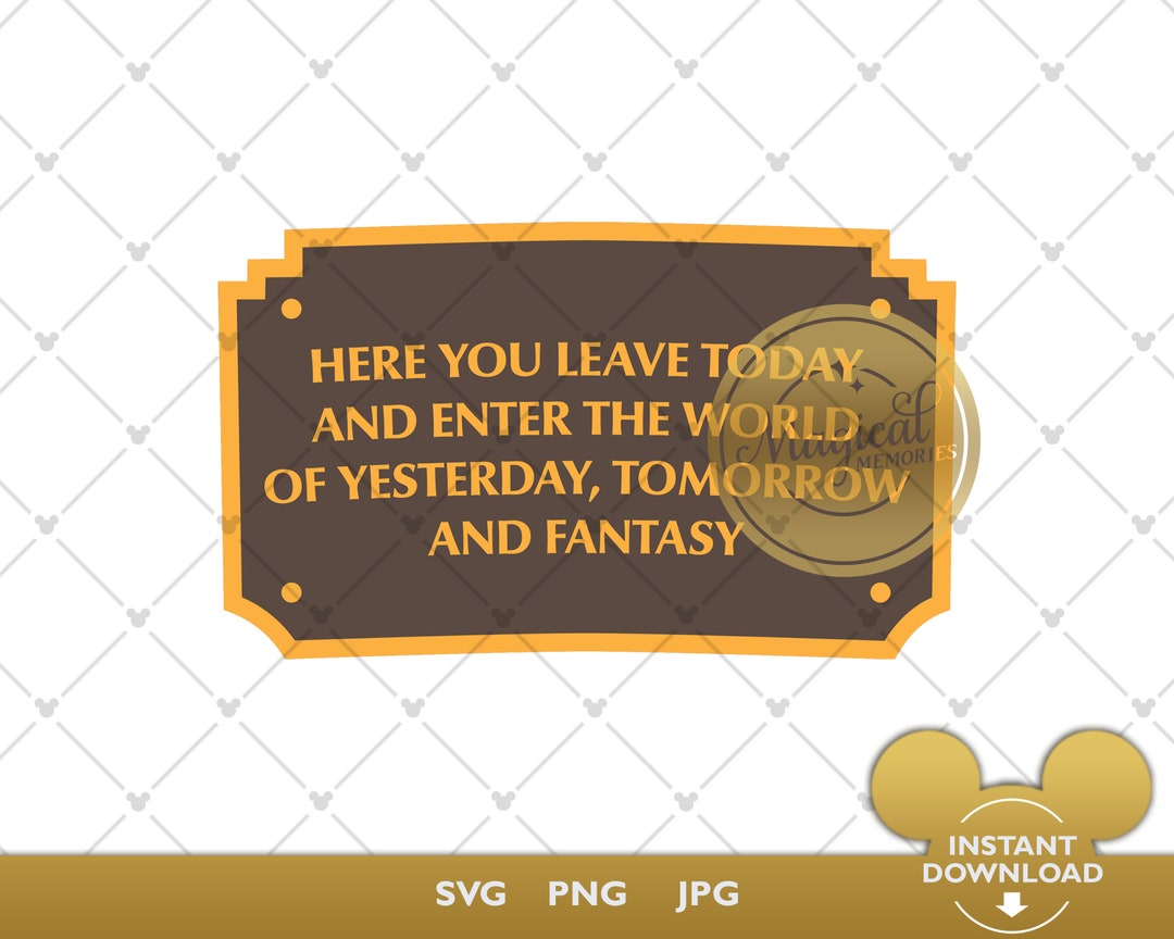 Here You Leave Today and Enter the World of Yesterday, Tomorrow and ...