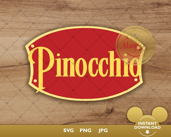 Pinocchio SVG Pinocchio Logo Cricut Silhouette Cutting - Etsy