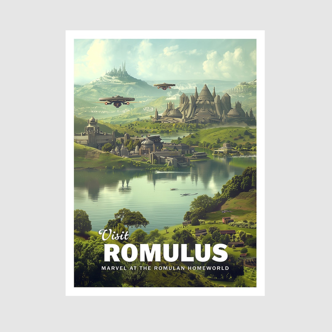 Romulus Travel Poster Star Trek Planet Romulus Travel Poster for ...