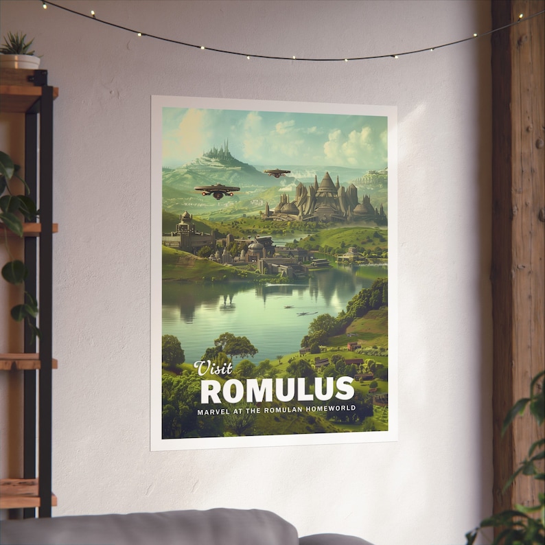 Romulus Travel Poster Star Trek Planet Romulus Travel Poster for ...
