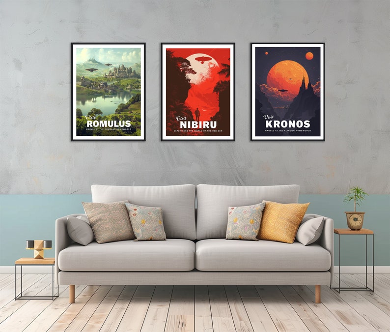 Romulus Travel Poster Star Trek Planet Romulus Travel Poster for ...